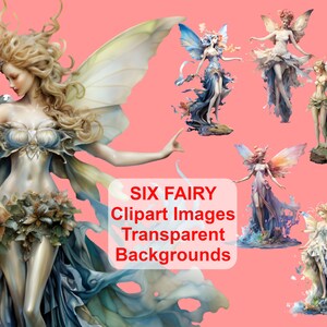 Six Fairy Clipart Images 8x6 Sublimation - Etsy Canada