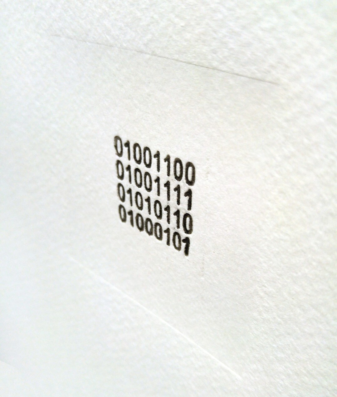 Love In Binary Code Original Relief Print FREE Shipping Gift For Her