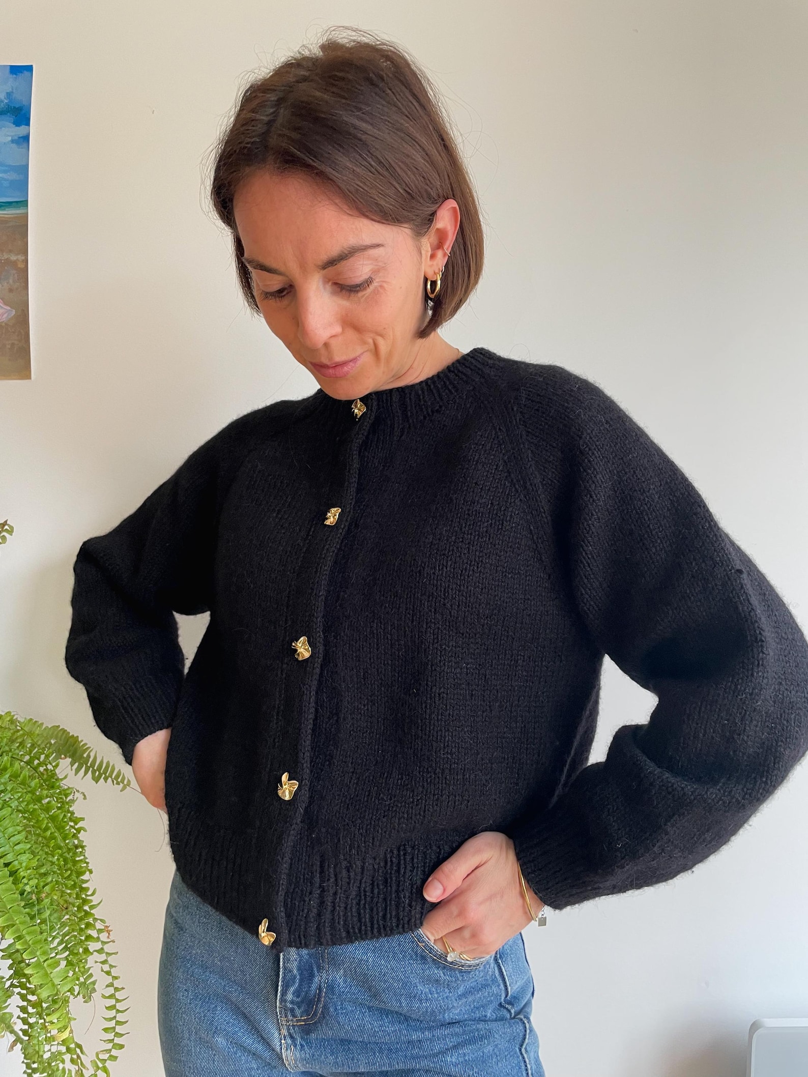 Elsa, Cardigan, Knitting Pattern , Patron Tricot, Francais, English - Etsy