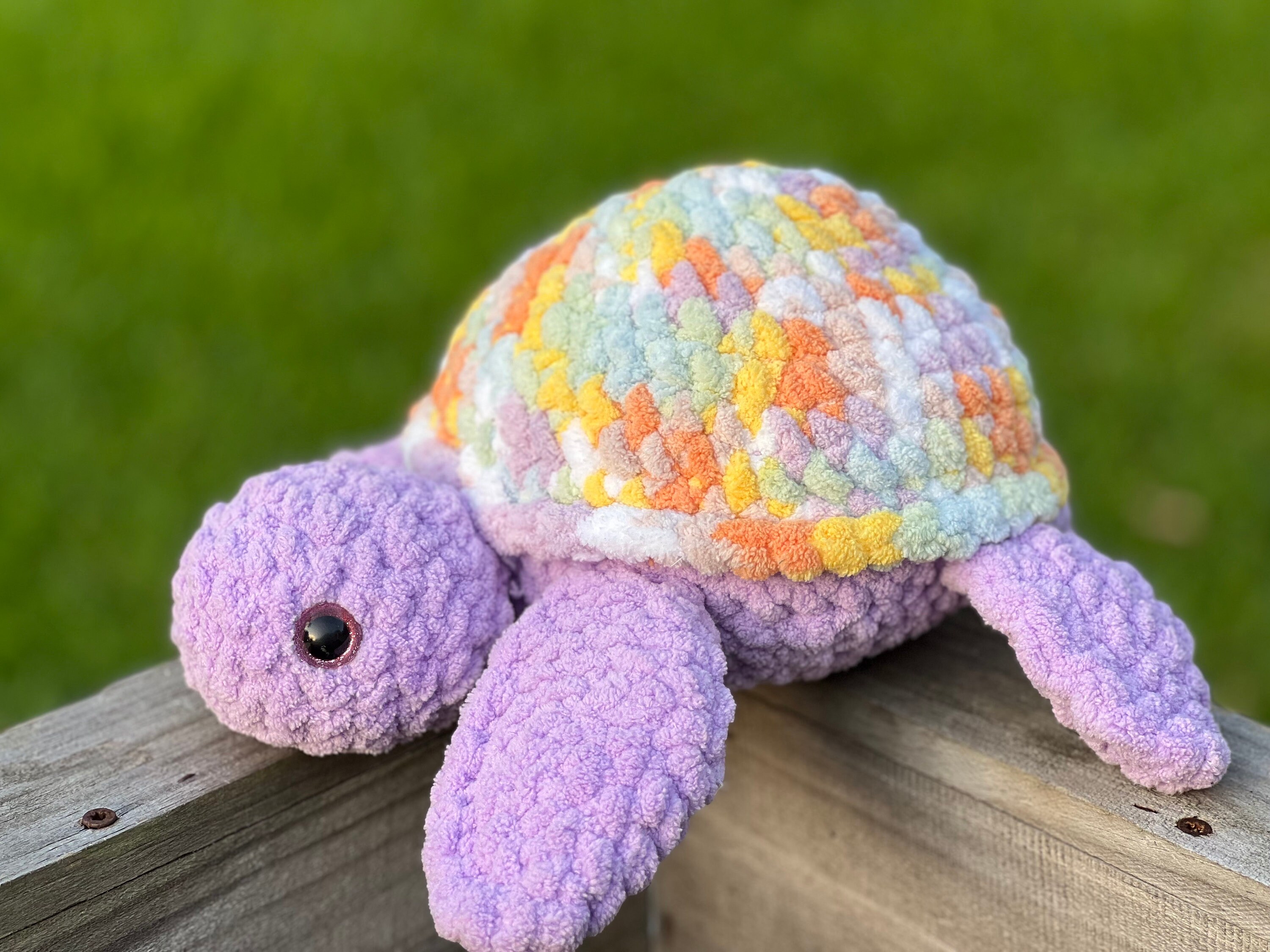 Cute Large Crochet Turtle Plushie - Etsy