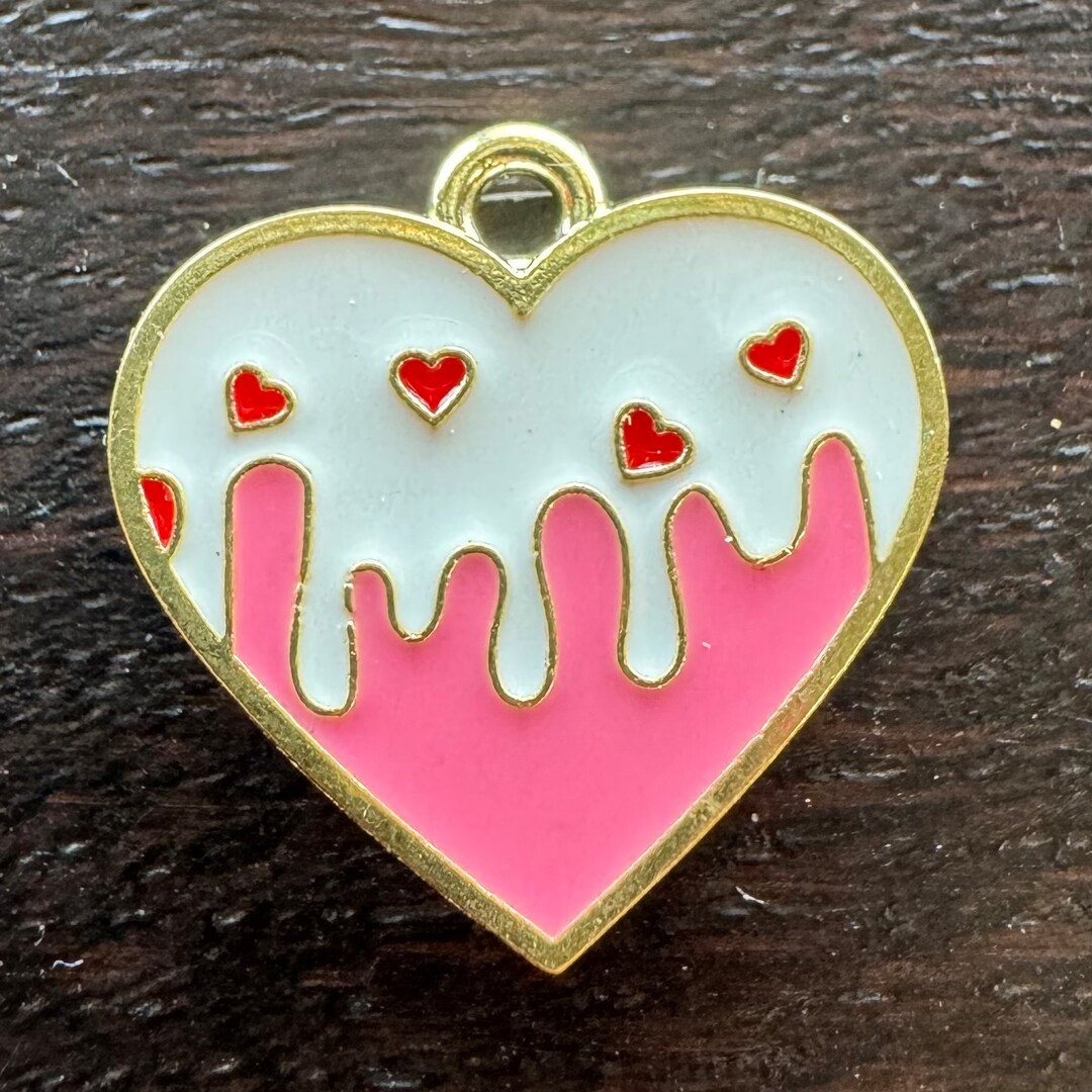 Dripping Sprinkles Heart Enamel Strong Magnetic Needle Minder Sewing ...