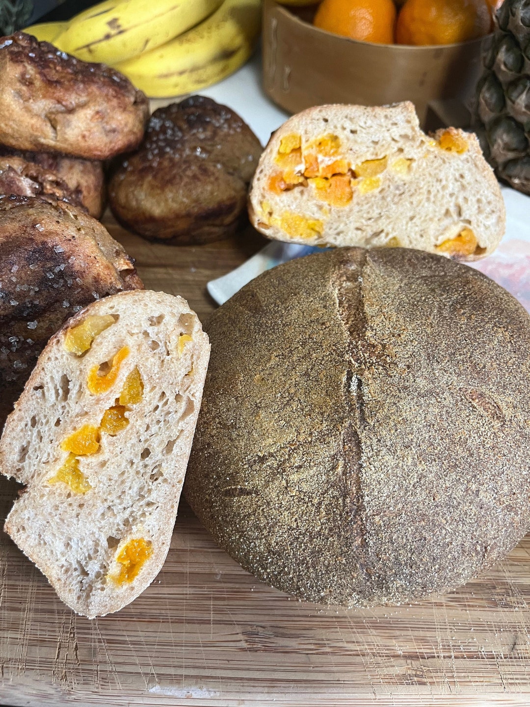 Dark Rye Rustic Sourdough Trail Bread, Artisan Small Boule (2 Mini ...