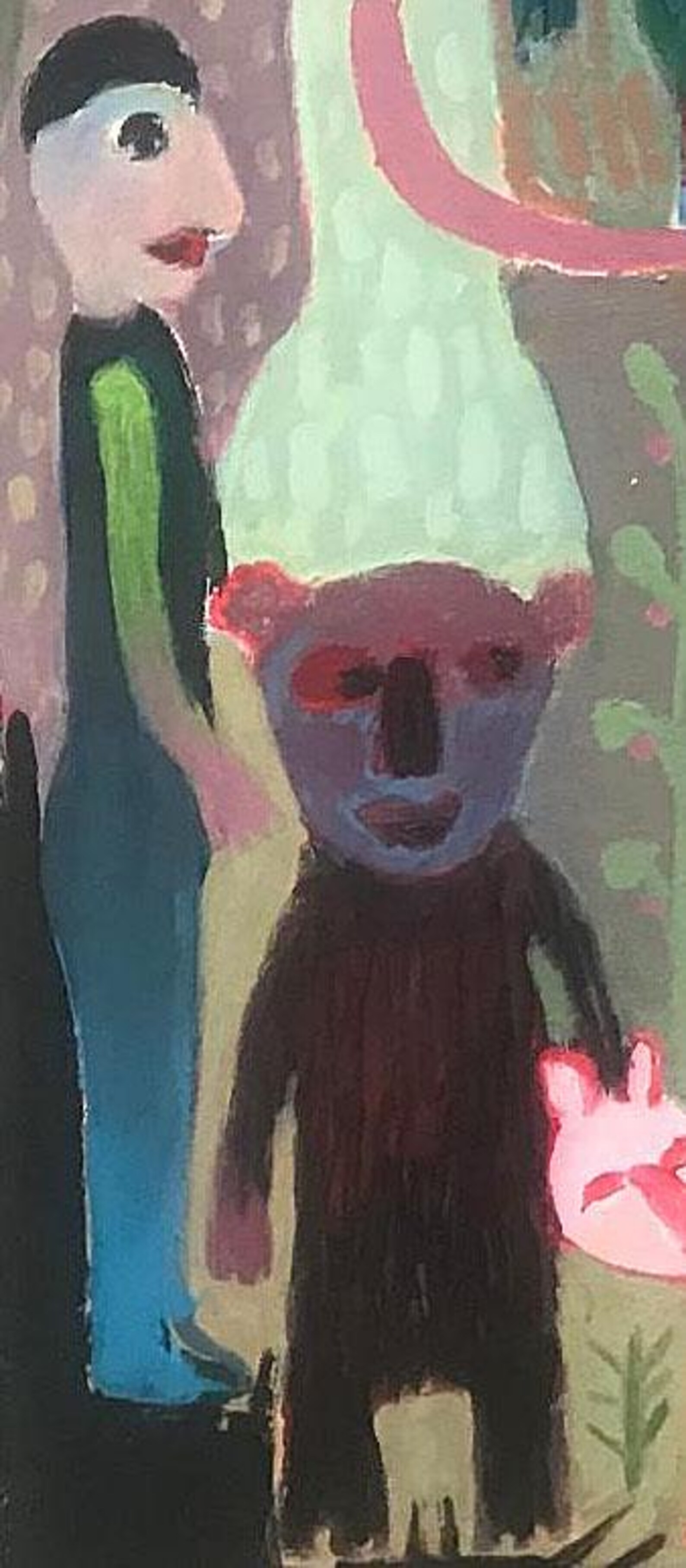 DOGS Painting / Figurative Painting / Figurative Art / 16"x16" Painting ...