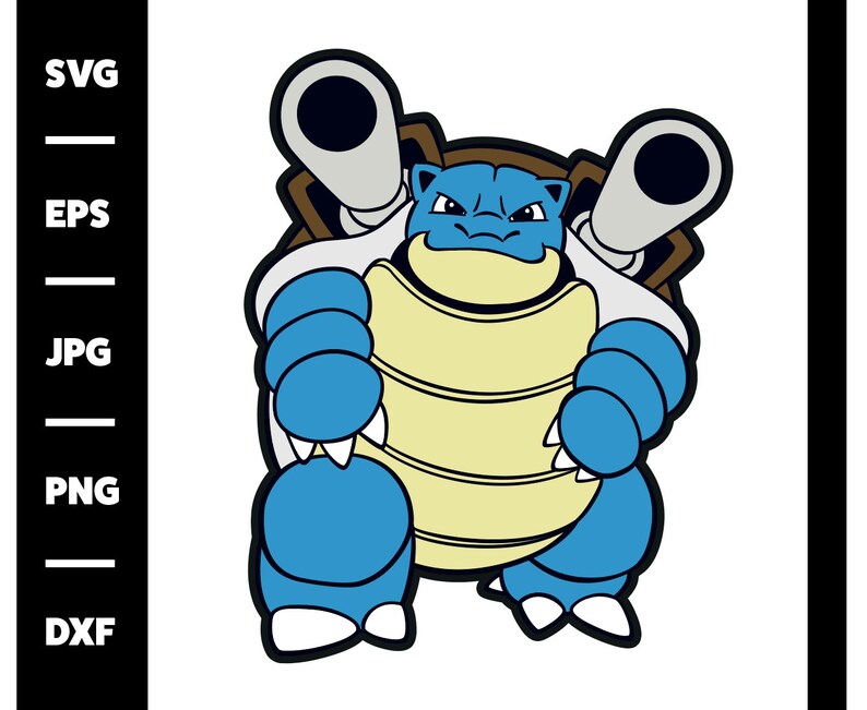 Blastoise SVG Pokemon Ash Ketchum Pocket Monsters Anime Cartoon Gym ...