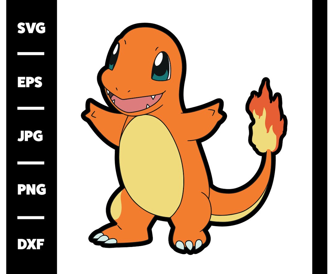 Charmander 1 SVG Pokemon Ash Ketchum Pocket Monsters Anime Cartoon Gym ...