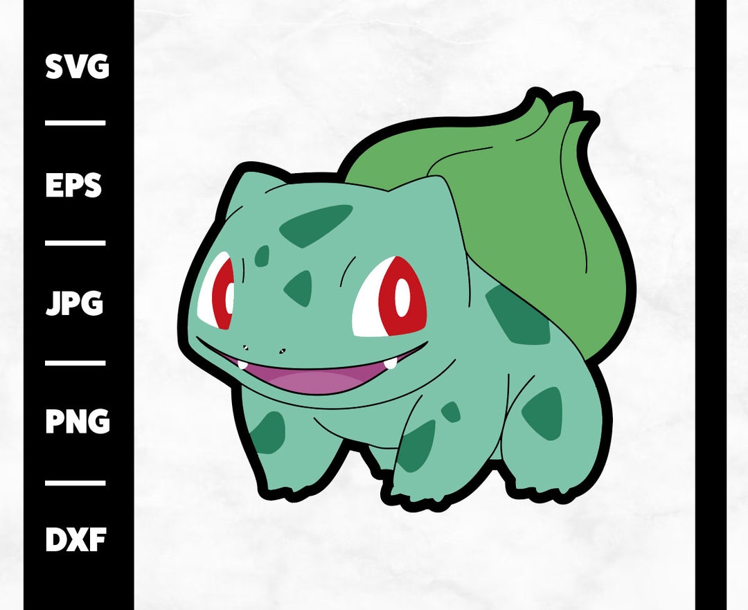 Bulbasaur 1 SVG Pokemon Ash Ketchum Pocket Monsters Anime Cartoon Gym ...