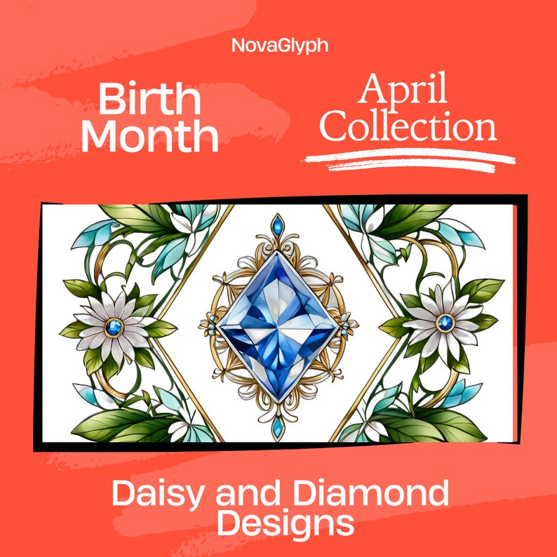 April Birthstone and Birth Flower Tattoo Designs Collection | 5 Premium ...
