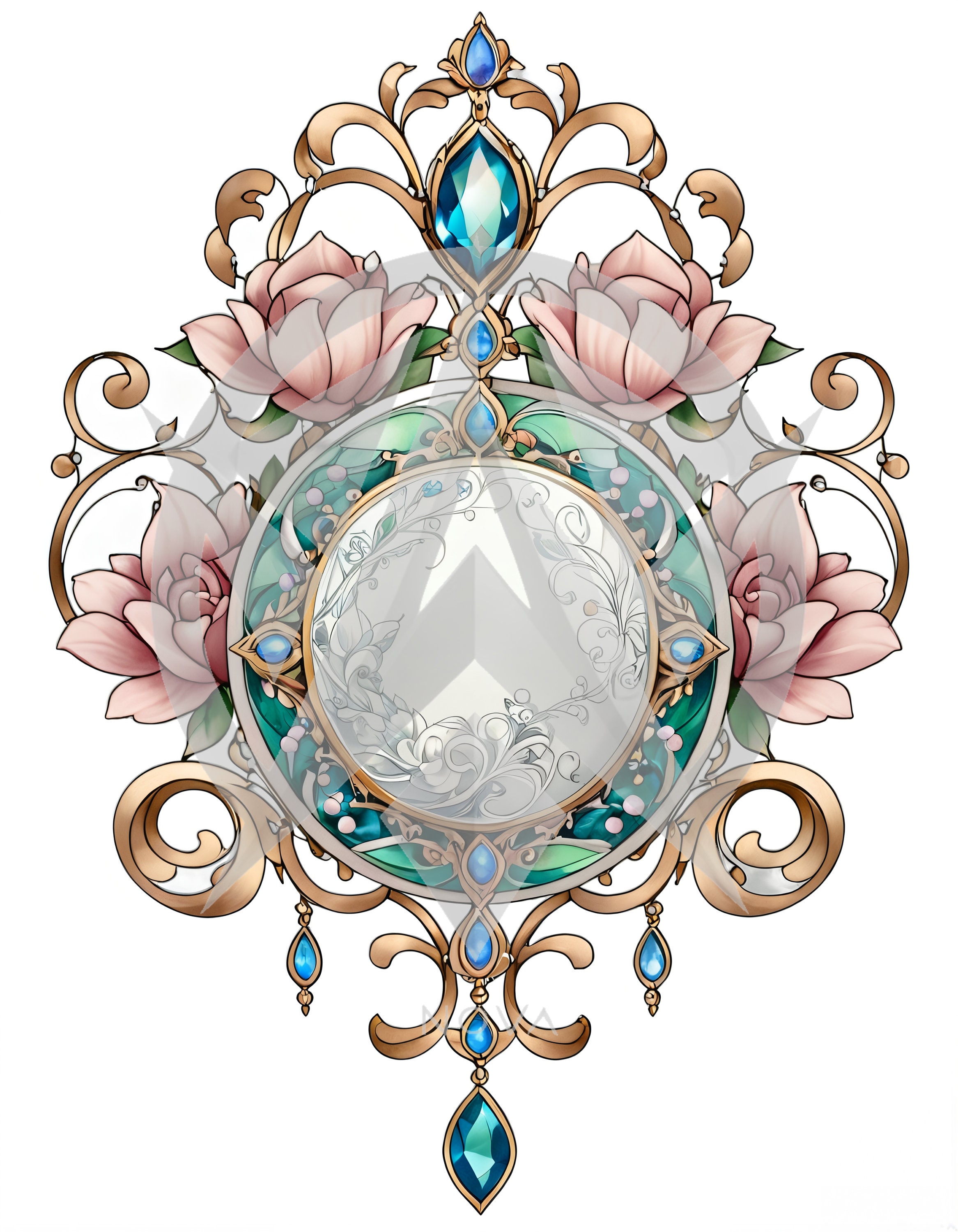 June Birthstone and Birth Flower Tattoo Design Collection | 6 Premium ...