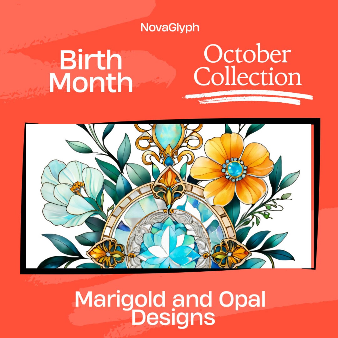 October Birthstone and Birth Flower Tattoo Design Collection | 8 ...