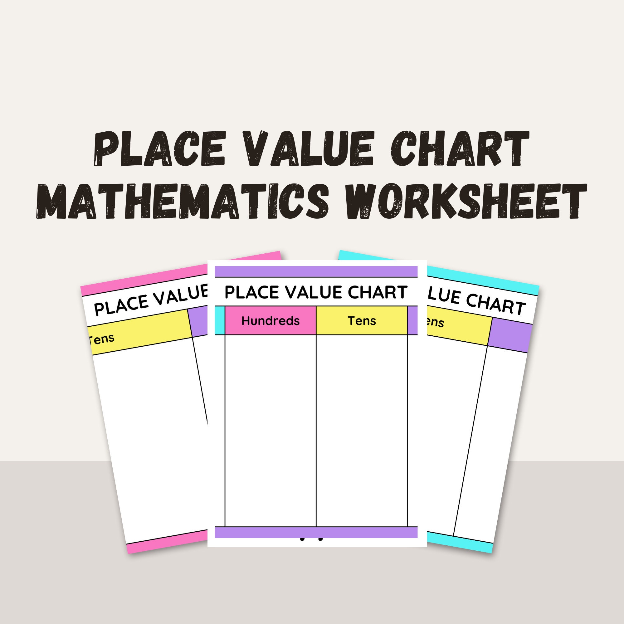 Place Value Chart - Etsy