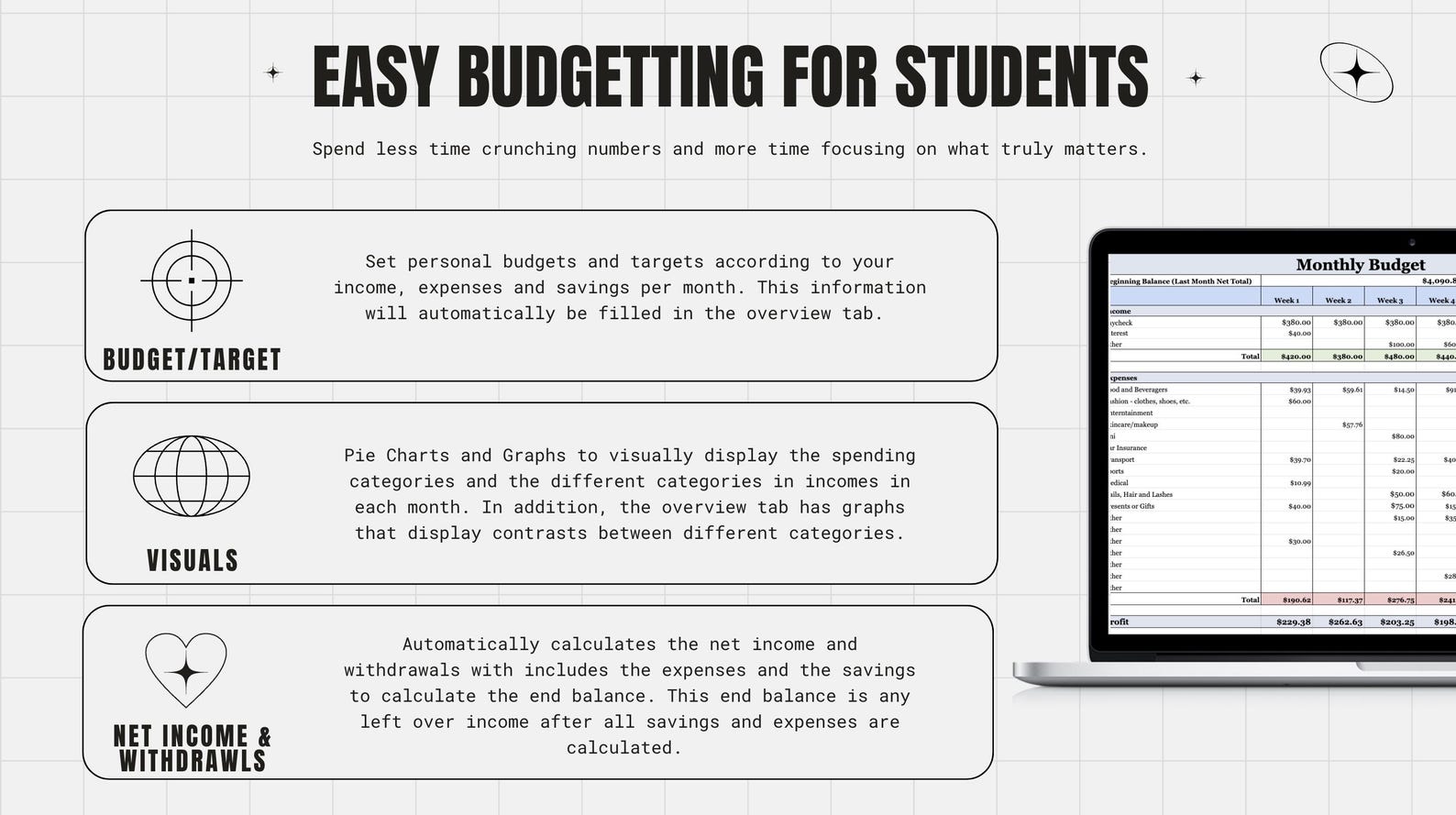 The Ultimate Budget Sheet - Etsy