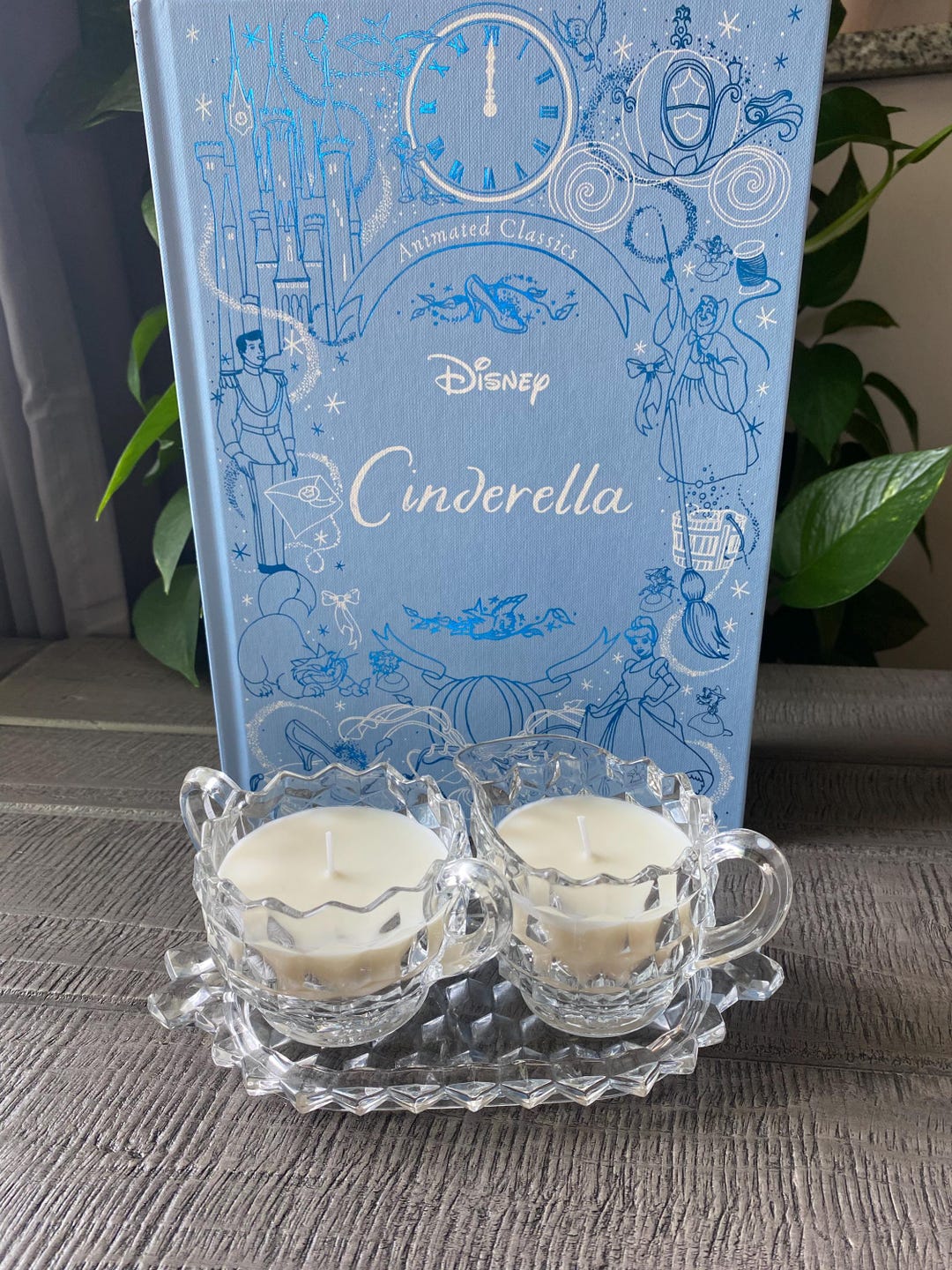 Cinderella Candle Set, Crystal Glass Candles, Kitchen Decor Candles ...