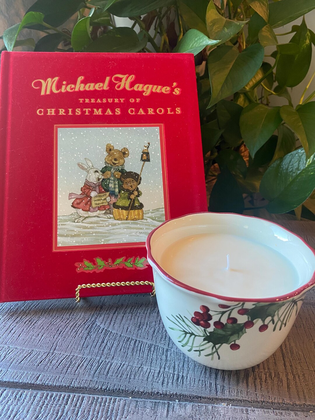 Christmas Candle, Holly Candle, Holliday Candle, Brown Sugar and Fig ...