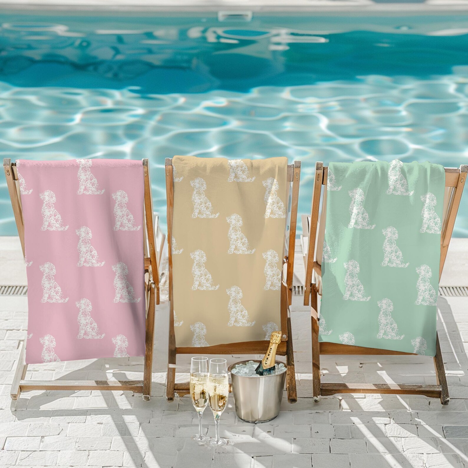 Goldendoodle Beach Pool Towel Animal Dog Lover Labradoodle Towel Doodle ...