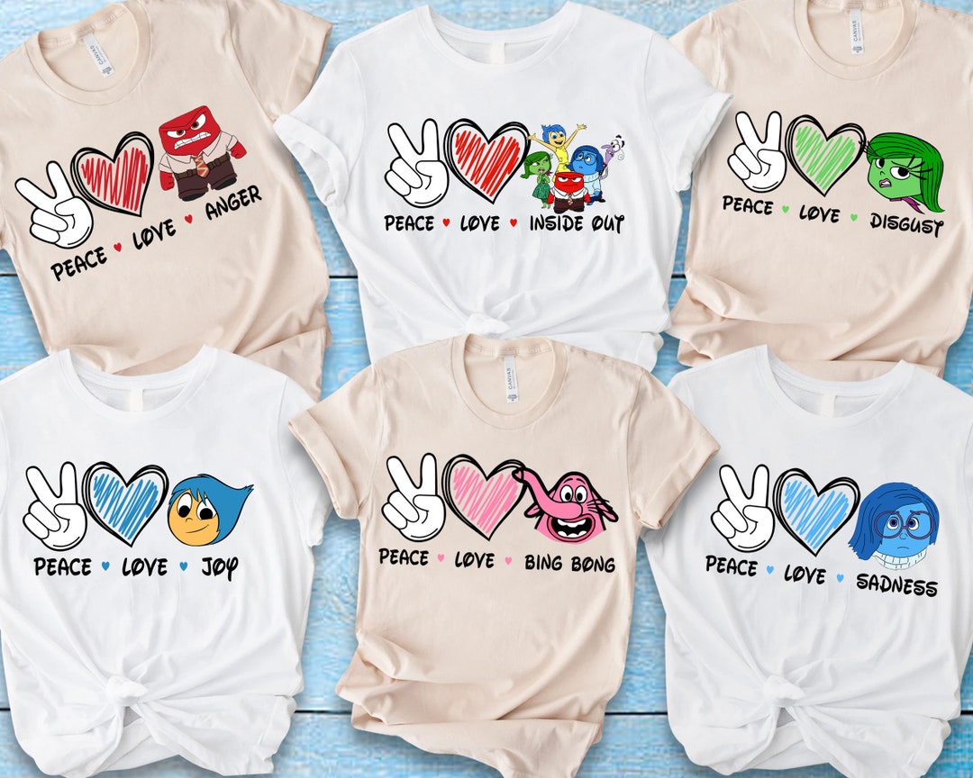 Custom Inside Out Characters Comfort Colors 1717 Shirt, It's Okay to ...