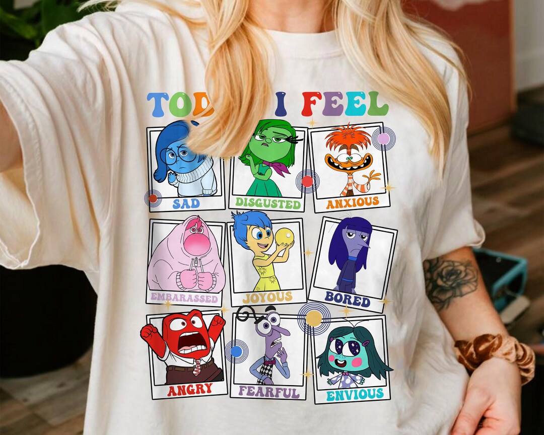 Inside Out Friends Comfort Colors 1717 Shirt, It's Okay to Feel All the ...