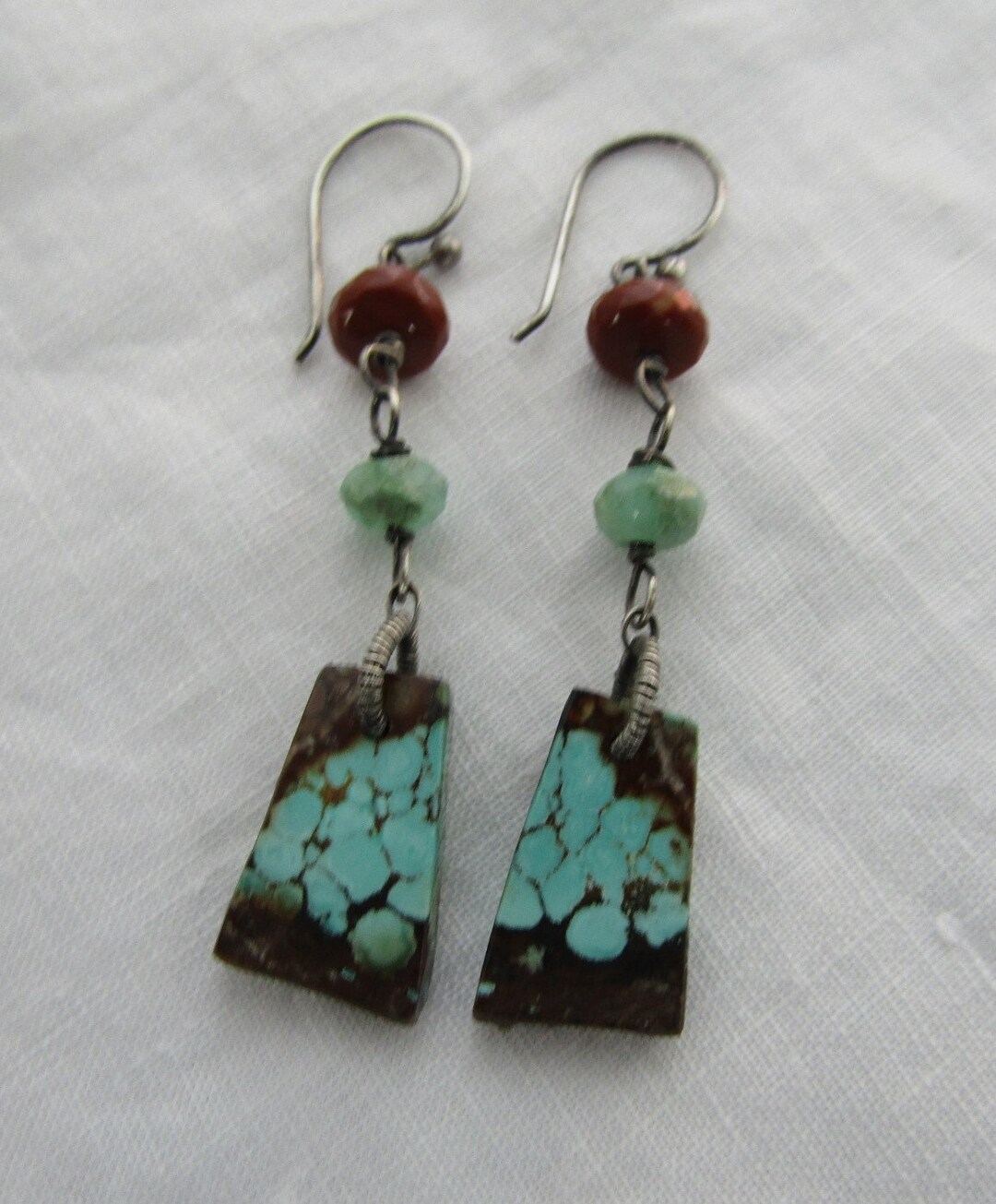 Turquoise, Australian Chrysoprase, Oregon Opal, Oxidized Sterling ...