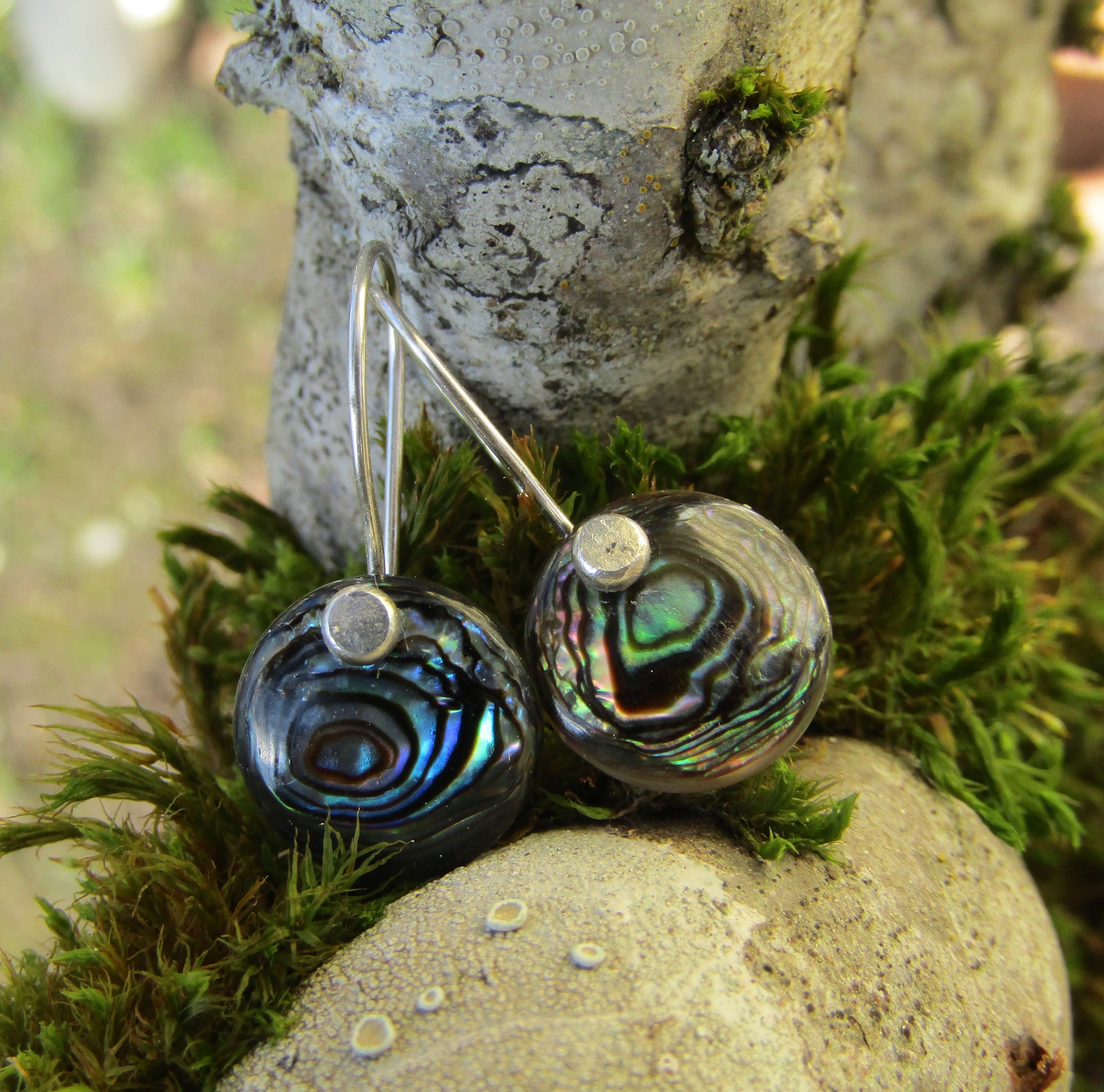 Abalone Shell / Paua Shell Sterling Silver Hook Style - Etsy