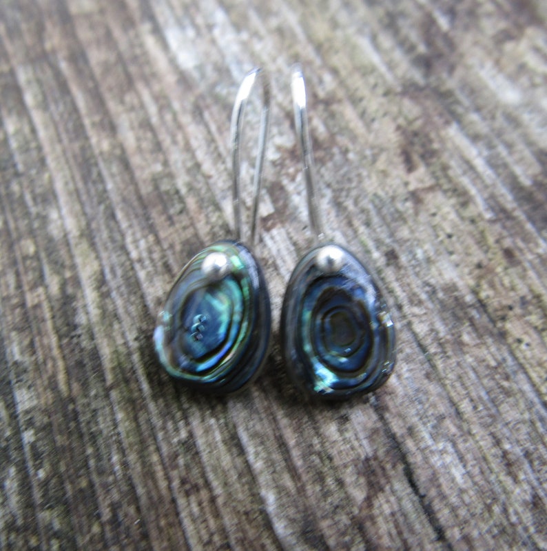 Abalone Shell / Paua Shell Sterling Silver Hook Style | Etsy