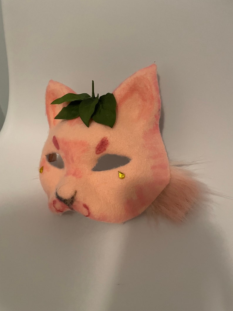 Therian Strawberry Cat Mask - Etsy