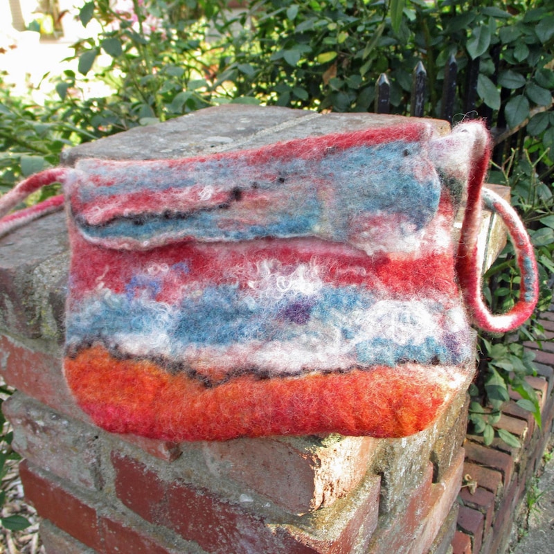 Wet Felted Purse - Etsy