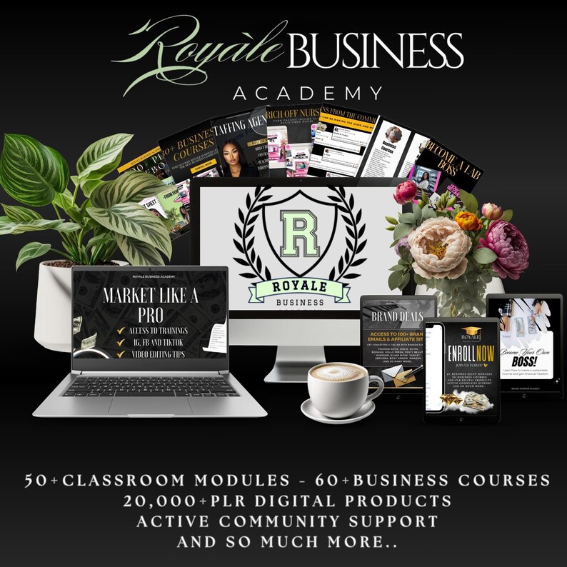 Royale Business Academy MRR Course | Digital Marketing Academy | MRR Digital Products | PLR ...
