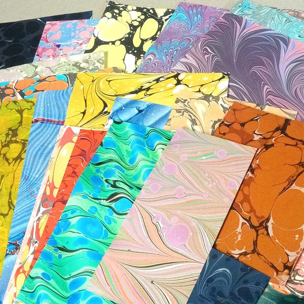 Marbled Paper - Etsy