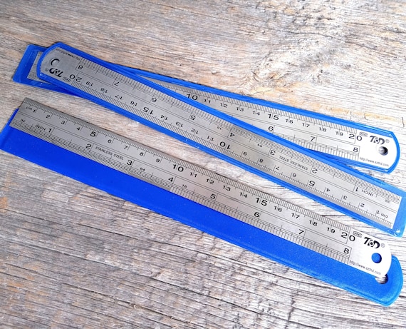 Metal Ruler 8 Inch 20 Cm | Etsy