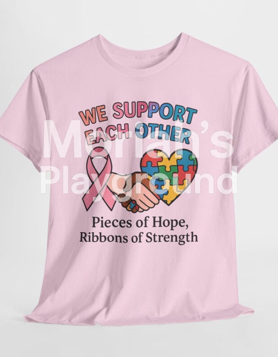 Breast Cancer X Autism Awareness Collab- Tee - Etsy
