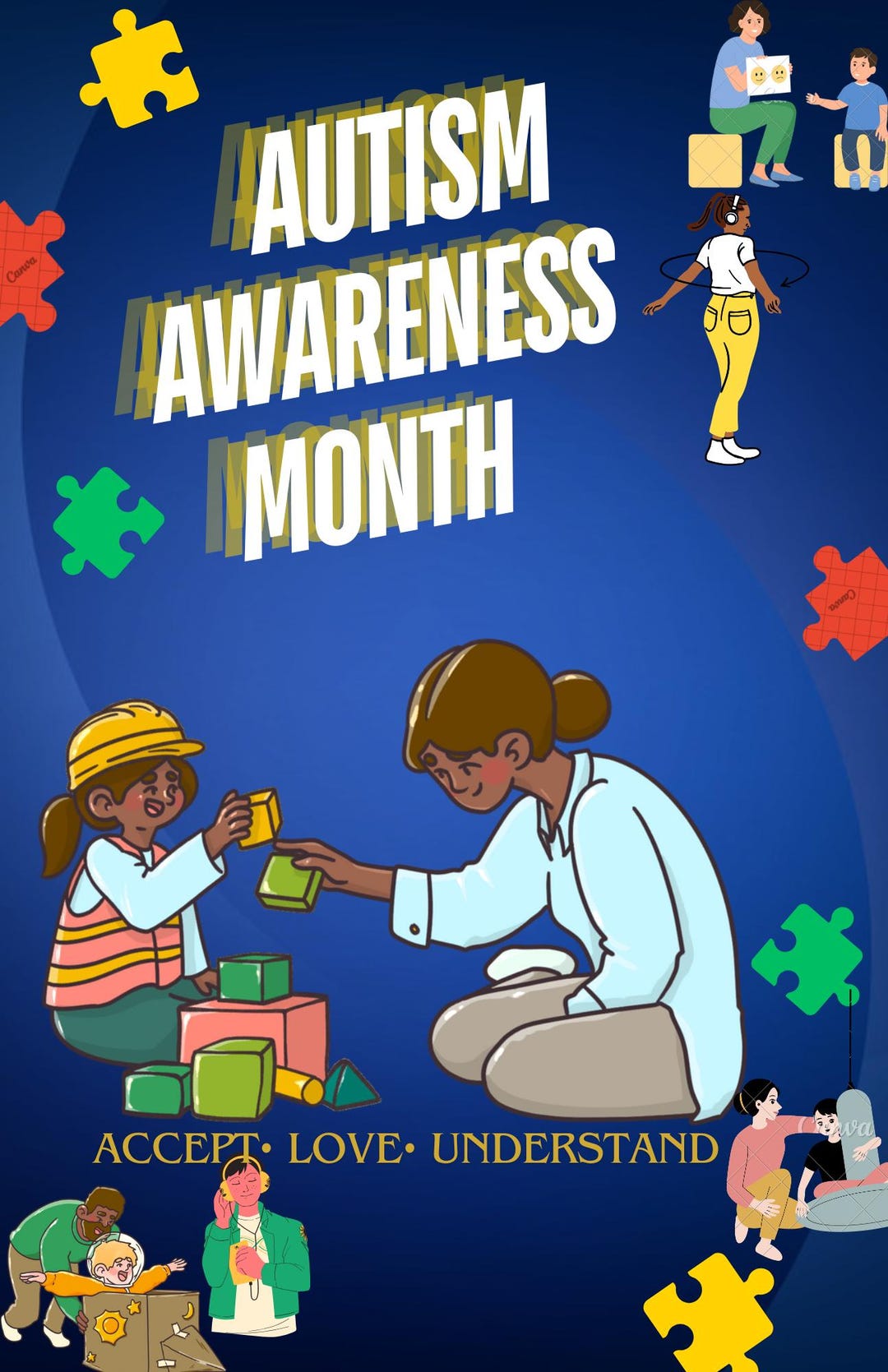 Autism Awareness Month Flyer - Etsy