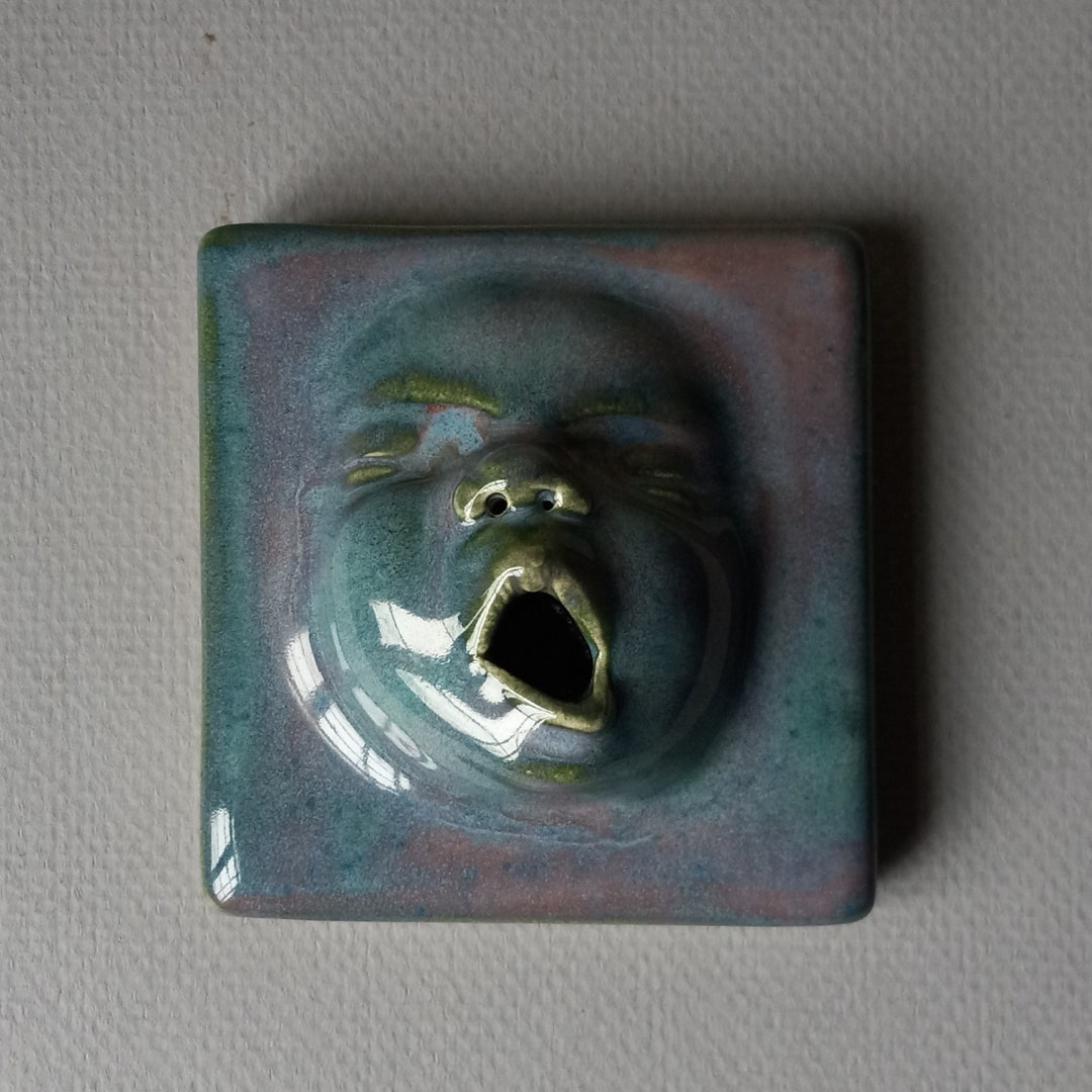 Baby Face Wall Tile, Handcrafted, Range Stoneware, Ready to Ship, Susan ...