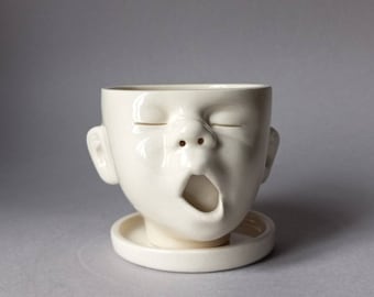 Baby Head Planter W/nose Ring Ready to Ship - Etsy