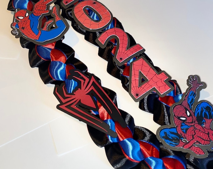 Spiderman Graduation Lei - Etsy