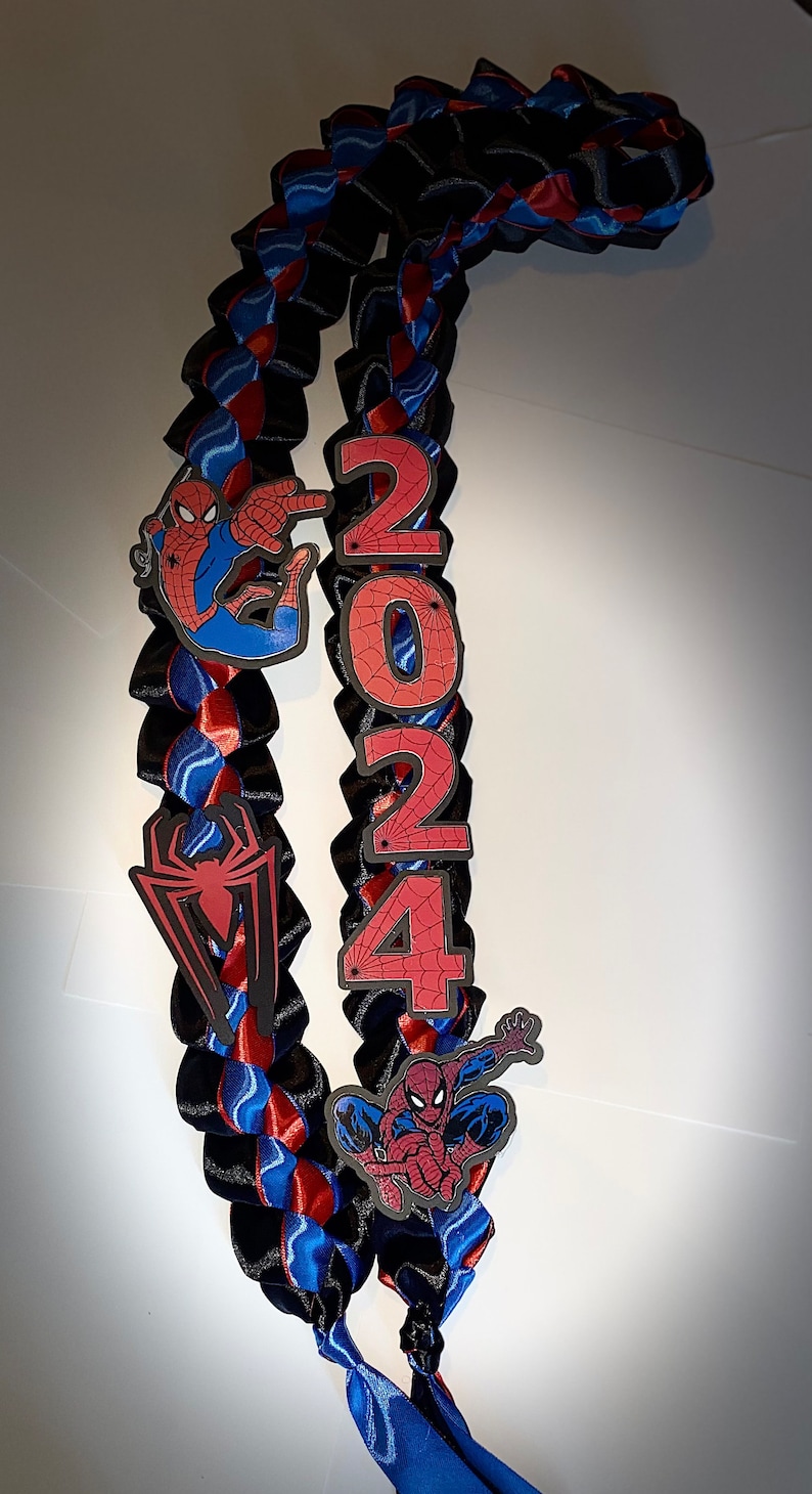 Spiderman Graduation Lei - Etsy