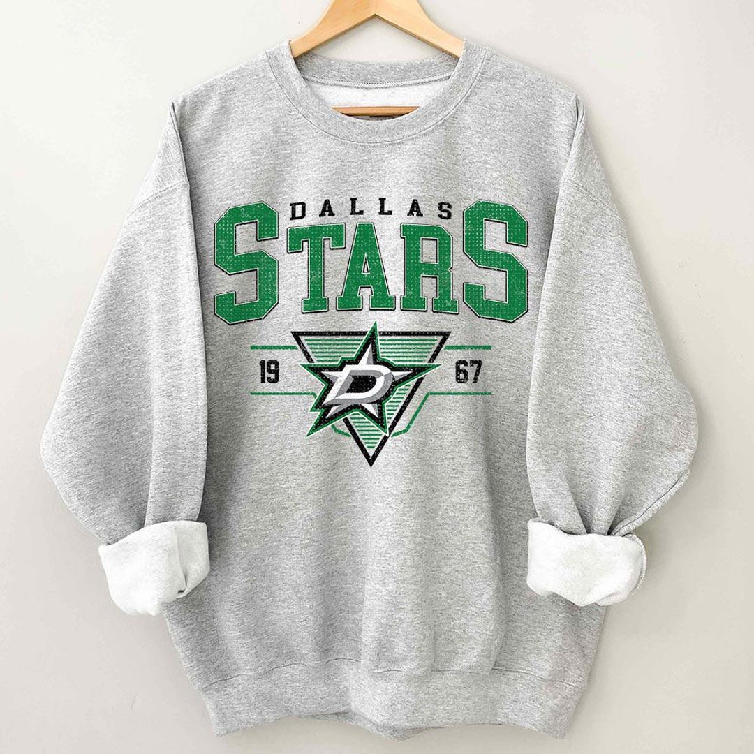 Vintage 90s Dallas Stars Shirt, Crewneck Dallas Stars Sweatshirt ...