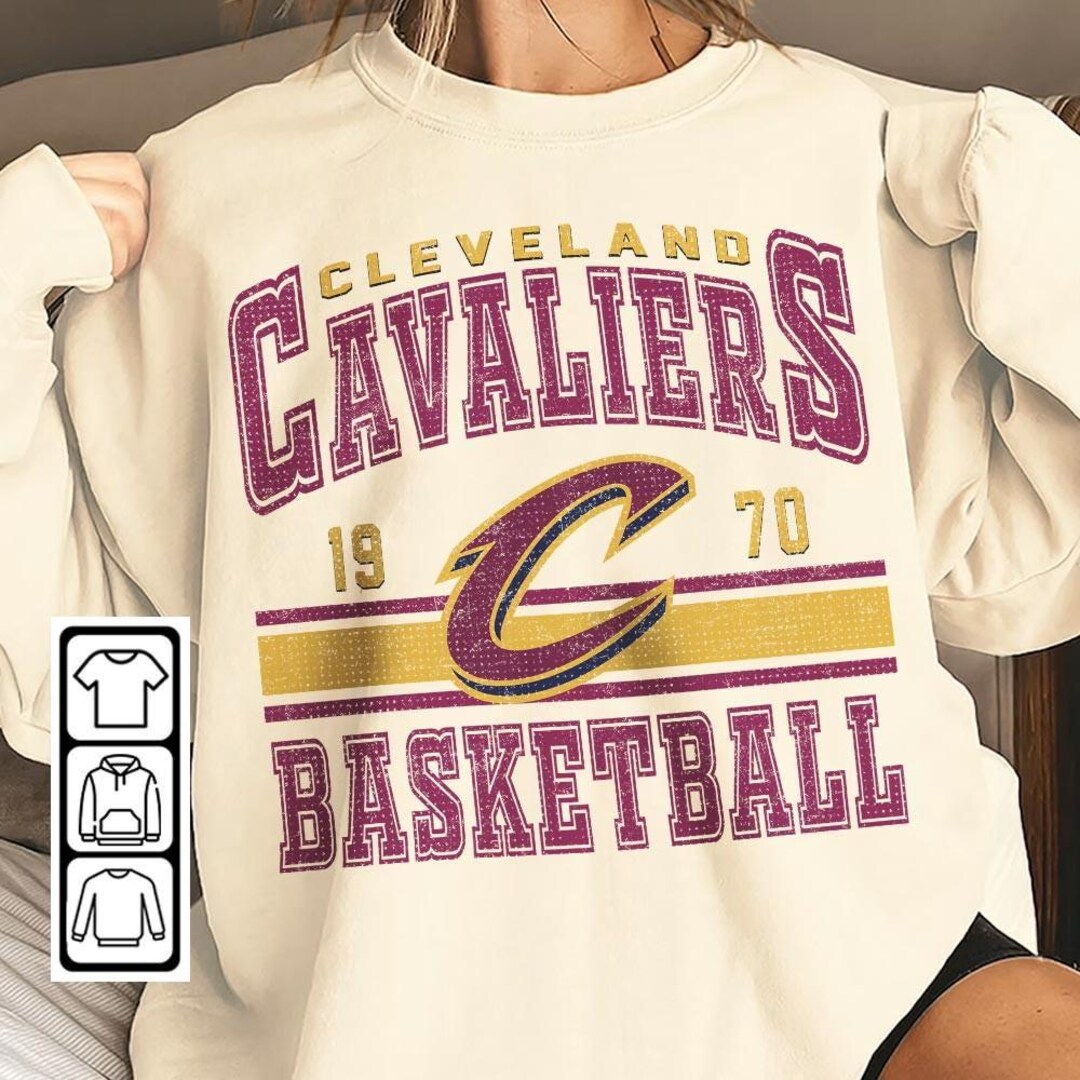 Cleveland Basketball Vintage Sweatshirt, Cavaliers Retro Shirt, Gift ...
