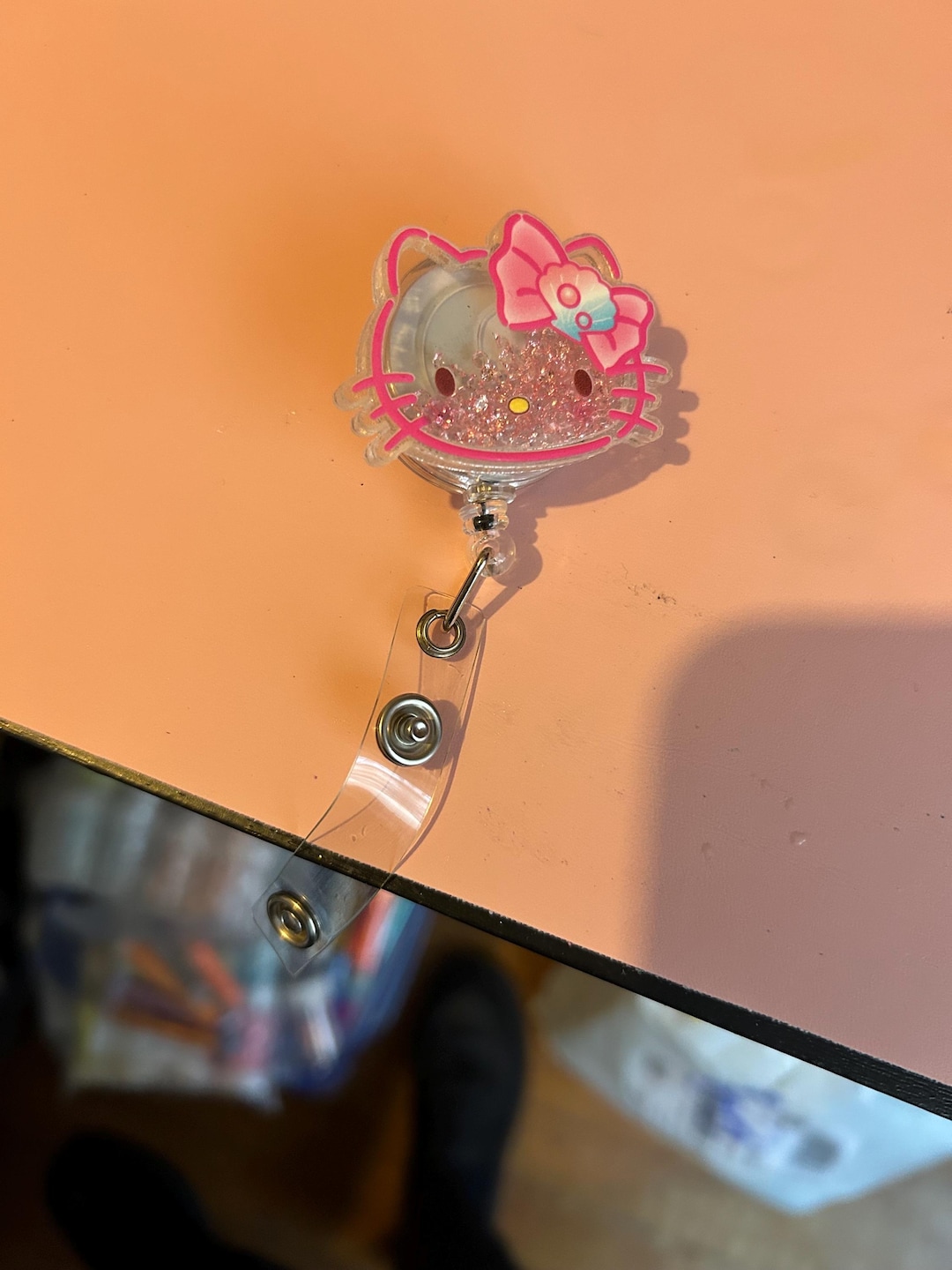 Hello Kitty Shaker Retractable Badge Reel - Etsy