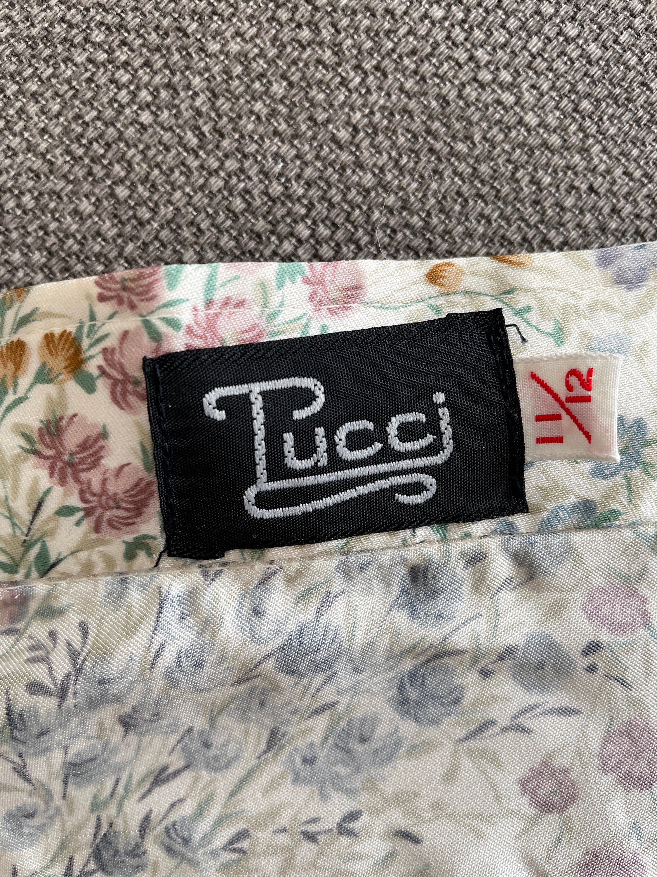 1970s Vintage Tucci Floral Print Button-up Blouse Size M - Etsy