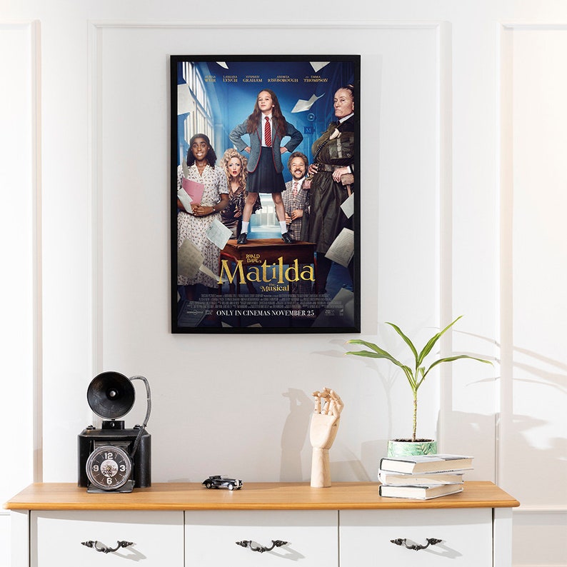 Matilda the Musical movie Poster, High Quality Canvas Prints, Wall Art ...