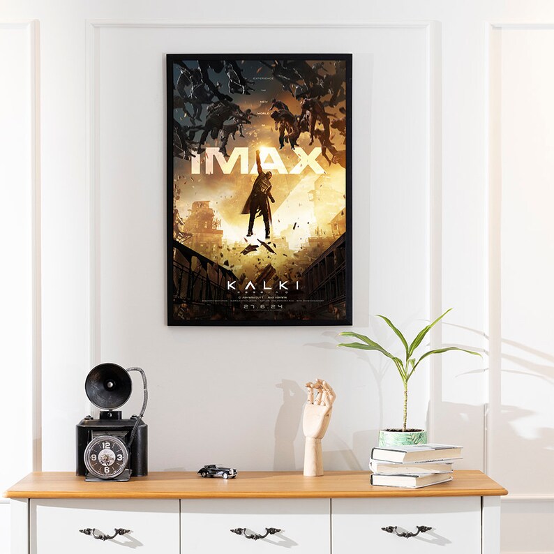Kalki 2898-AD 2024movie Poster, High Quality Canvas Prints, Wall Art ...