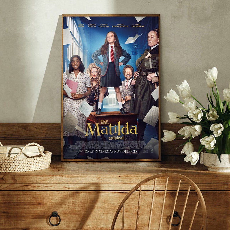 Matilda the Musical movie Poster, High Quality Canvas Prints, Wall Art ...