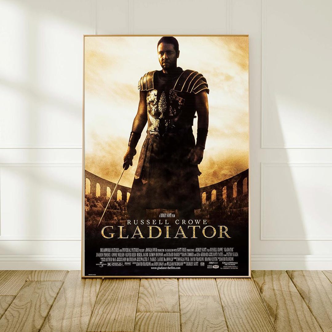 Gladiator Movie Poster, High Quality Canvas Prints, Wall Art, Home ...