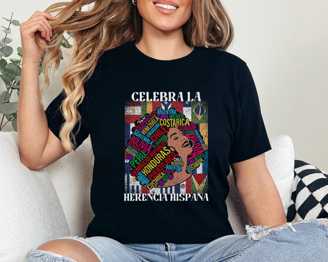 Celebra La Herencia Hispana Shirt, Hispanic Heritage Month Tshirt ...