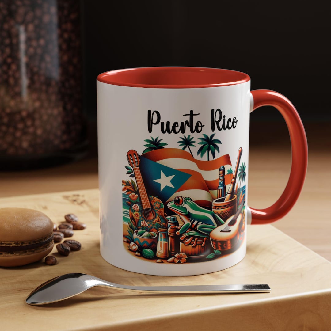 Puerto Rico Mug, Puerto Rico Cup, Puerto Rico Coffee Mug, Puerto Rico ...