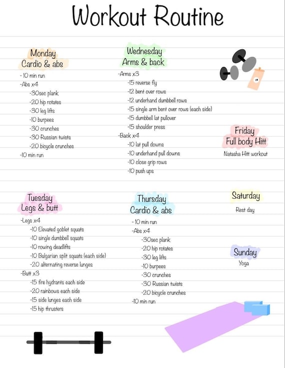 30 Day Shred Exercise List