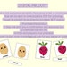 20 Vegetables, Flash Cards, Flashcards, 3 Part Cards, Three Part Cards ...