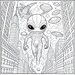 Friendly Alien Invation Coloring Book 5 Pages Coloring Book Fantasy - Etsy