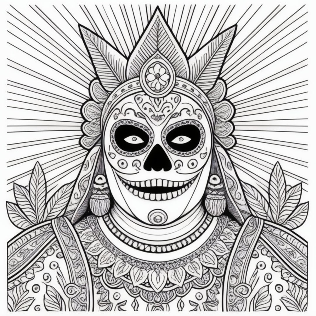 Lucha Libre Mexican Wrestling Fantasy Coloring Book 5 Pages Coloring ...