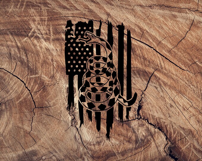 Don't Tread on Me American Flag Decal, Patriotic Decal, Snake Flag, US ...
