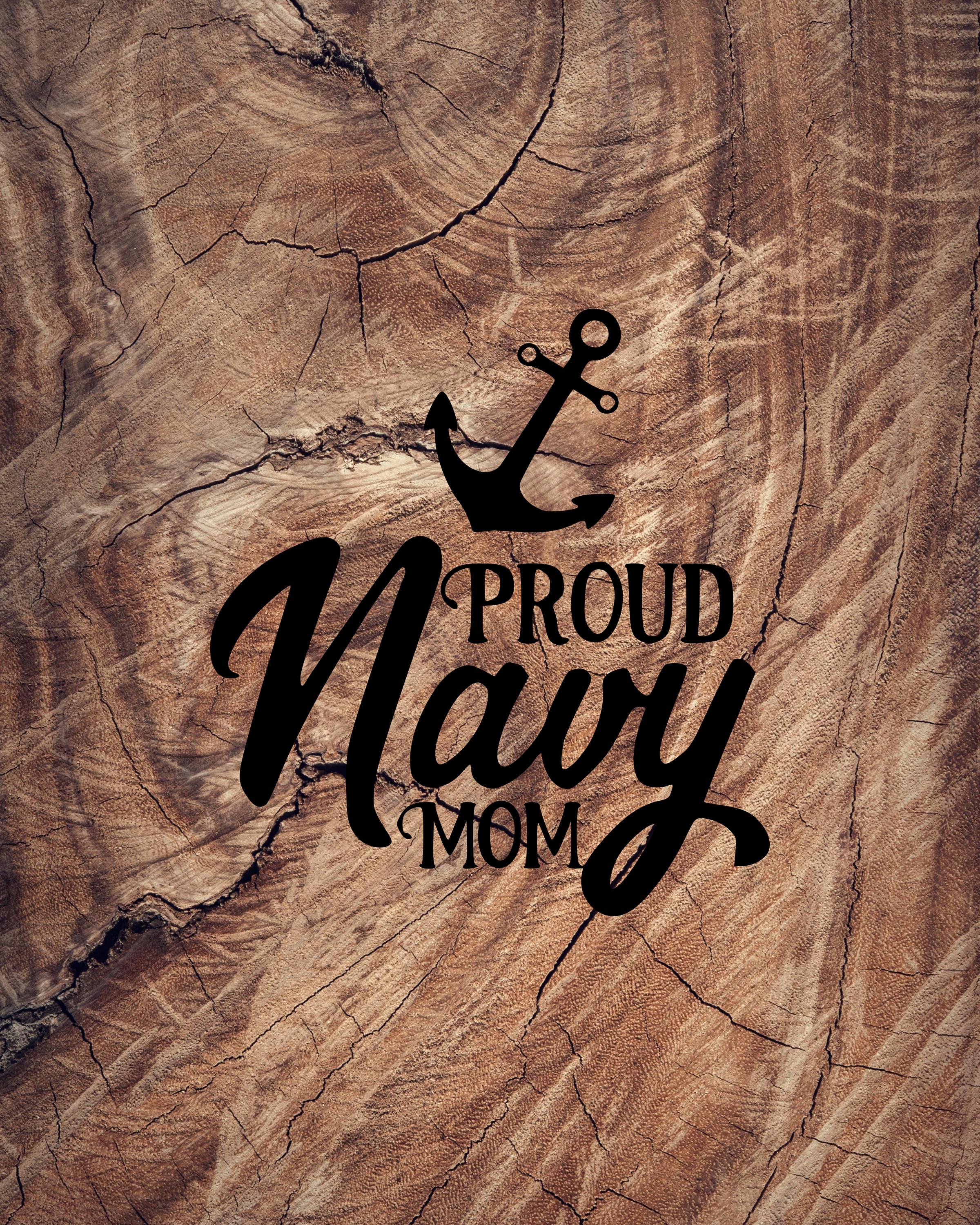 Proud Navy Mom, Premium Decal - Etsy